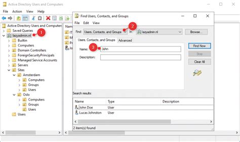 Active Directory Users And Computers Aduc Installation And Usage