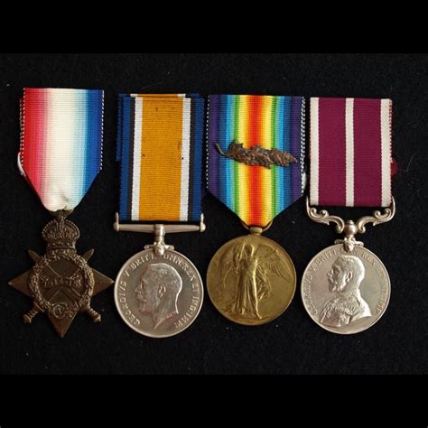 191415 Trio Mid And Msm Sjt Macgregor 33rd Divisional Army Service