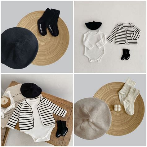 구름베이비 포인트 모자 양말 코디 세트 위시버킷