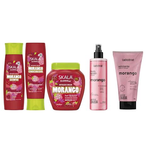 Kit Skala Morango Com Bodysplash E Esfoliante Labotrat Morango Shopee