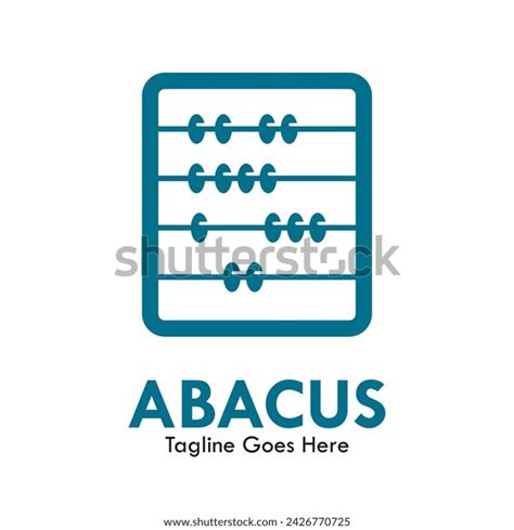 Abacus Design Template Illustration Suitable Education Stock Vector