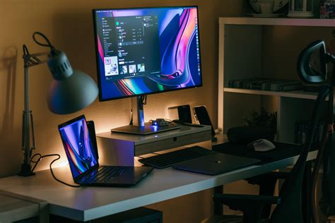 My Dual Mac Setup For Home Office I Found An Old 21 Speaker Setup Laying Around And Added It My Dual Mac Setup For Home Office I Found An Old 21 Speaker Setup Laying Around And Added It