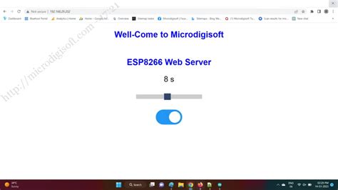 Esp8266 Webserver Control Outputs With Timer