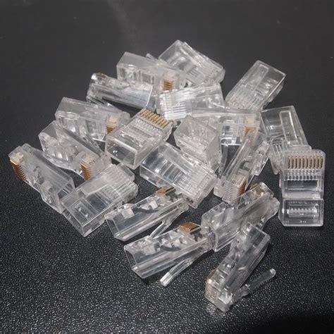 Rj48 Rj 48 Modular Plug Stranded 10p10c Round Cable Connector Buy 10p10c Rj48 Rj 48 Modular
