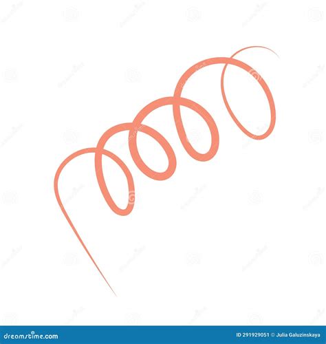 Decorative Boho Spiral Shape Abstract Geometric Element Stock Illustration Illustration Of