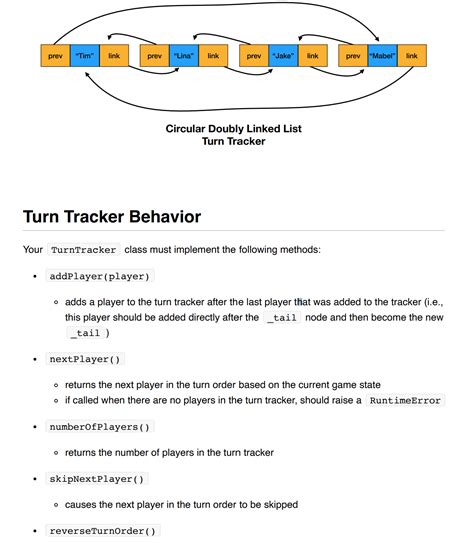 Solved Mod 4 Homework Implementing A Turn Tracker For A