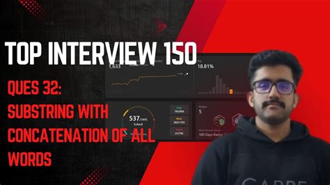 Substring With Concatenation Of All Words Leetcode Top Interview