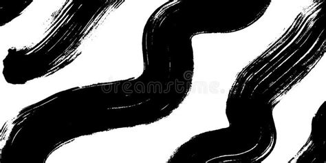 Bold Black Brush Stroke Abstract Pattern Stock Illustration Illustration Of Artistic Typeset
