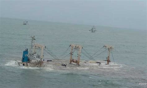 The Wrecked Syrian Cargo Ship Sank In The Mediterranean 5 நாட்களாக