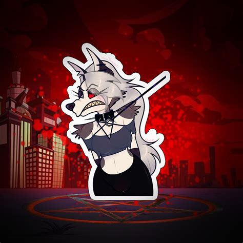 Helluva Boss Sexy Loona Vinyl Stickers Holographic Decal Loona Etsy
