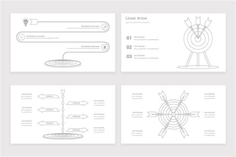 Linear Arrow Diagram Powerpoint Template Nulivo Market
