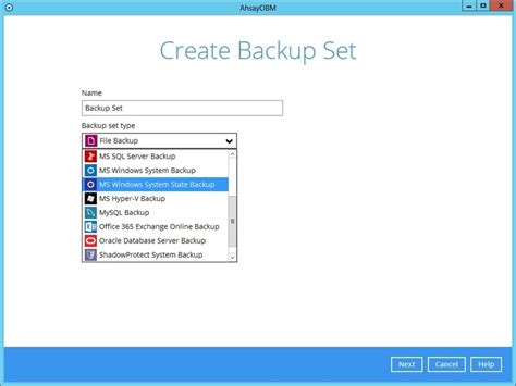 Windows System State Backup Vs Windows System Backup Ahsay Backup