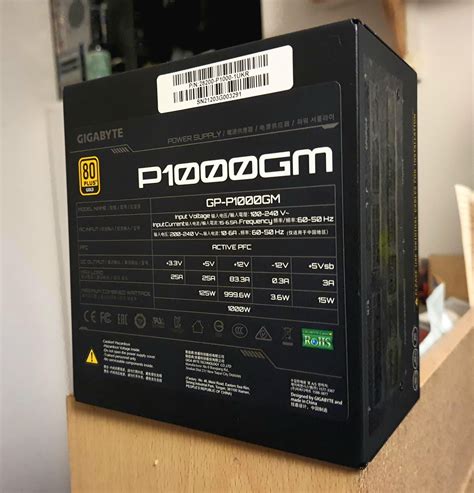 Gigabyte P1000GM 1000w Gold PSU : r/pcmasterrace