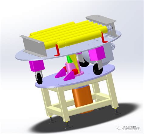 【工程机械】180度旋转滚筒输送机构3d图纸 Stp Igs格式solidworks 仿真秀干货文章