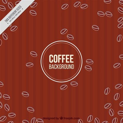 긴 커피 콩 배경 벡터 Freepik에서 무료 고품질 벡터를 다운로드하세요 Freepik
