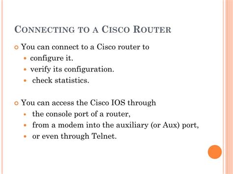 Ppt Cisco Router Configuration Powerpoint Presentation Free Download Id