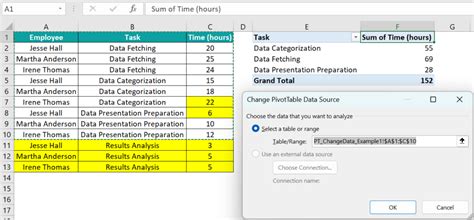 Pivot Table Change Data Source In Excel How To Locate Change