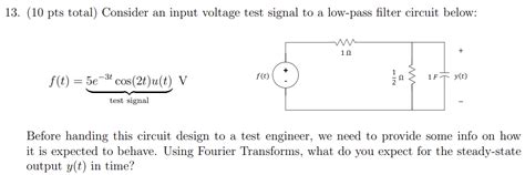 Solved 3 10 Pts Total Consider An Input Voltage Test Chegg Com