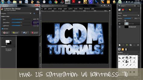 How To Make ICE Text GIMP YouTube