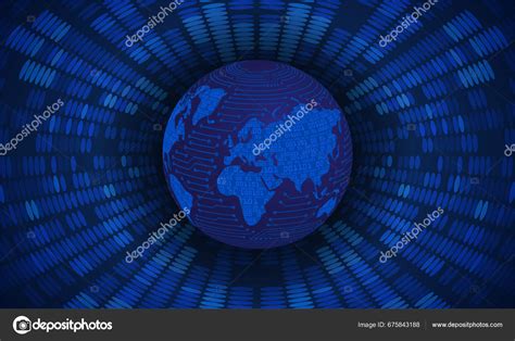 Digital Circuit Board Abstract Binary Code Background Stock Vector By ©titima157 675843188