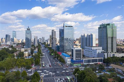 石家庄城市CBD道路高清图片下载 正版图片501669038 摄图网