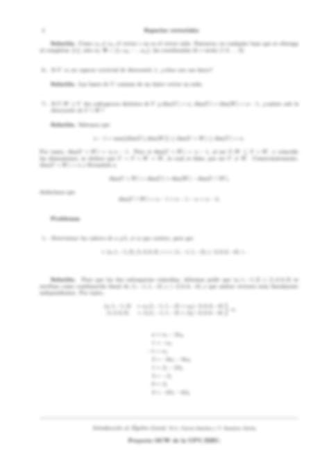 SOLUTION Alg Lin Mod Ejercicios Resueltos Espacios Vectoriales Studypool