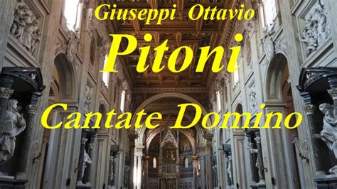 Pitoni Cantate Domino Score Youtube