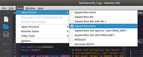 Начало работы с платой Maixduino на базе Sipeed M1 и Grove Ai Hat для