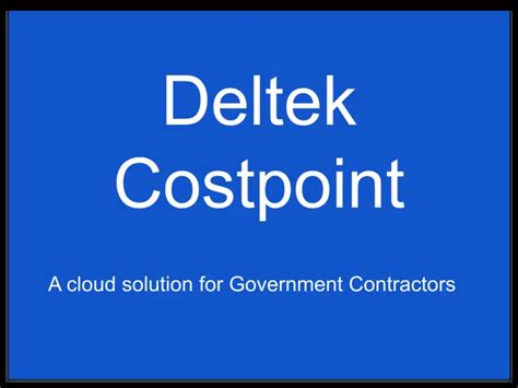 Deltek Costpoint Review Erp Software Pricing Modules Advantages And Disadvantages