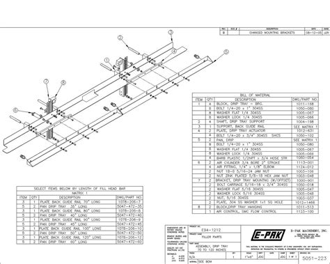 Assembly Dual Drip Tray E Pak Machinery