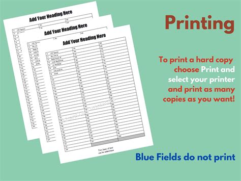 Customizable Fillable Tracking Sheet Printable Fillable Form PDF Names Goals Projects Sign Up