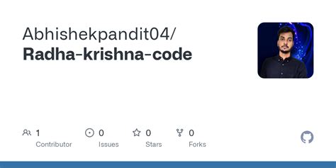 Github Abhishekpandit04radha Krishna Code
