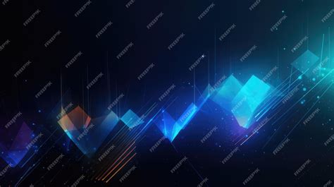 Premium Photo Technology Abstract Background With Moving Dots And Lines Network Connection