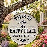 Happy Place Vintage Statement Metal Sign This Is My