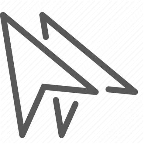 Arrow Cursor Double Point Pointer Selection Icon