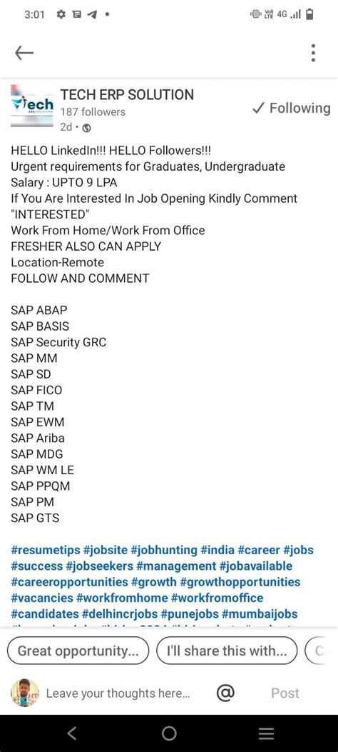 Harsha Sap Abap Consultant On Linkedin Fakehiringslistoutbyharsha