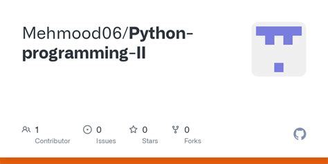 Github Mehmood06python Programming Ii