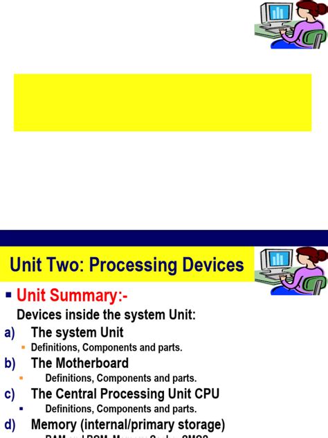 2 S2 Ict Notes202 Processing Computer Hardware Pdf Random Access Memory Computer Data Storage