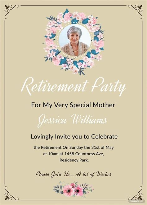 Editable Retirement Invitation Templates In Word To Download