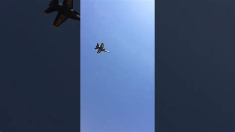 Blue Angels Solo Pilots Low Flyover With Afterburners F 18 Air Show