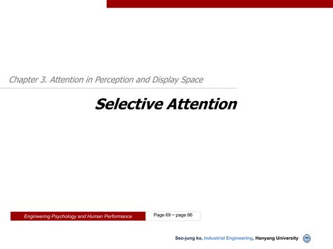 Sj 공학심리학 Ch3 Selective Attention Pptx Search Internet