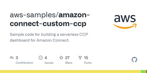 Github Aws Samples Amazon Connect Custom Ccp Sample Code For