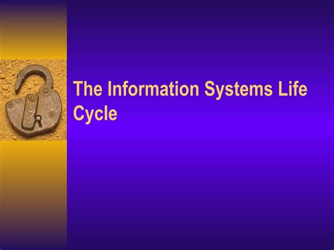 Information Systems Life Cycle Ppt