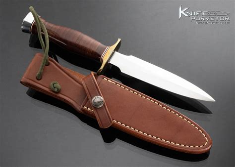 Randall Knives Model 2 Fighting Stiletto With Brass Guard And Stacked
