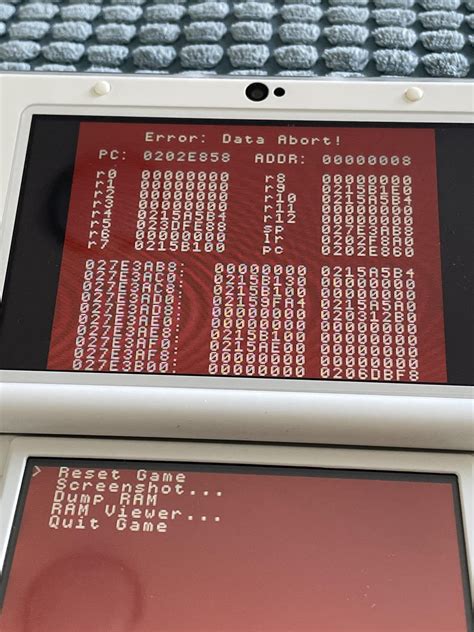 Data Abort After Nds Intro R 3dspiracy