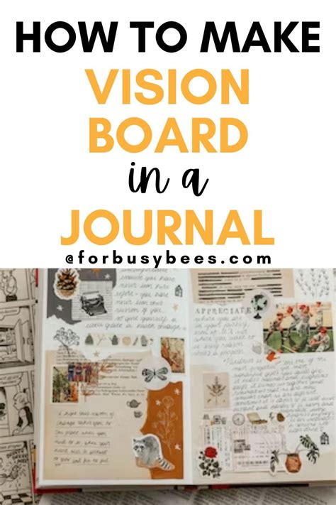 5 Steps To Make A Vision Board Journal For Manifestation For Busy Bees