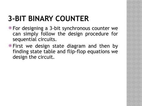 Synchronous Counters Digital Logic Design Pptx Programming