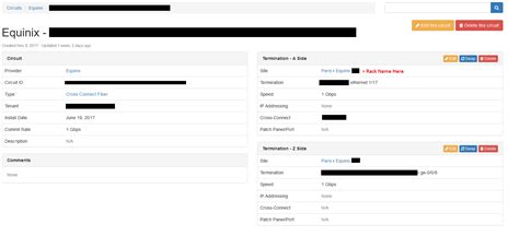 Display Rack Name Next To Site Name In A Circuit Page · Issue 1836 · Netbox Communitynetbox