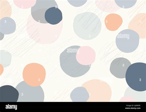 Abstract Doodles Template Design Decorative Artwork Overlapping Style Template Background