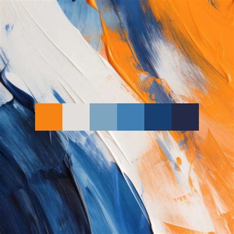 Navy Blue And Orange Color Scheme